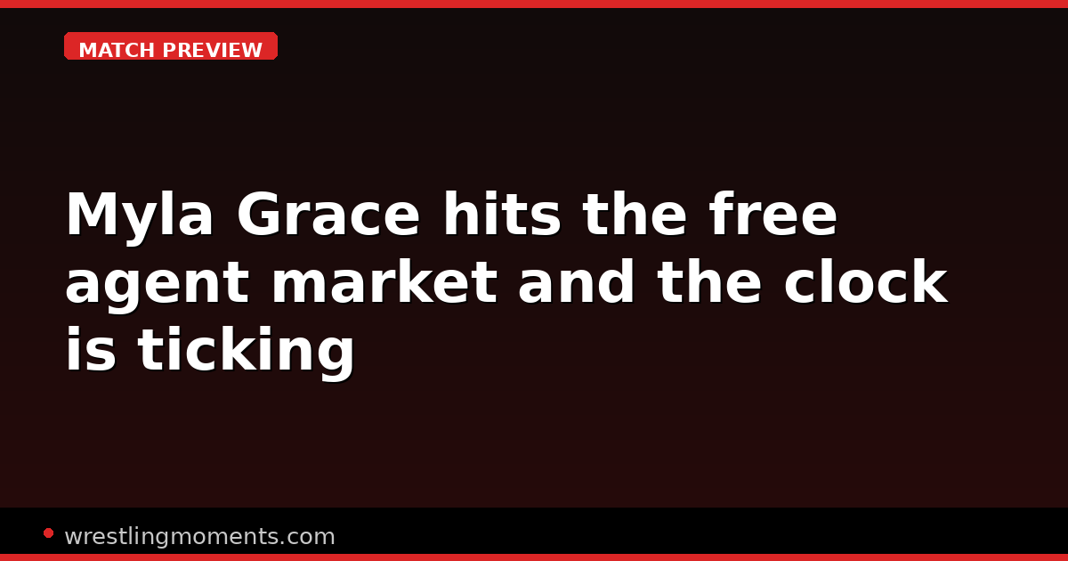 Myla Grace hits the free agent market and the clock is ticking